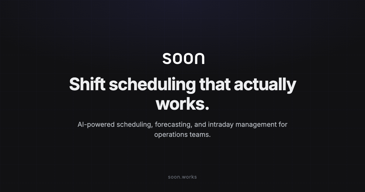 Schedule Board — Help Center | Soon